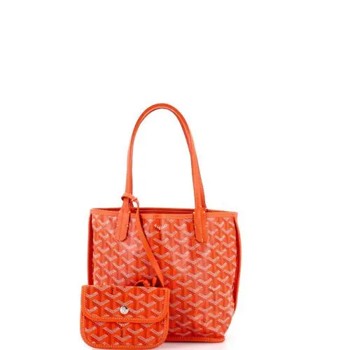 Goyard Anjou Reversible Tote Coated Canvas Mini - Orange