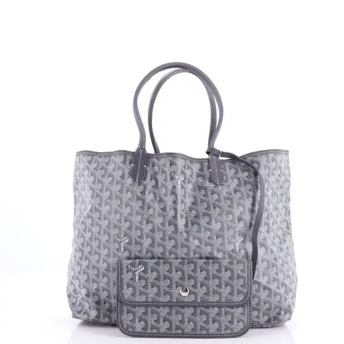 Goyard Saint Louis Tote Coated Canvas Pm - Grey