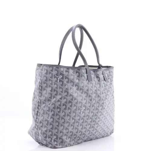 Goyard Saint Louis Tote Coated Canvas Pm - Grey
