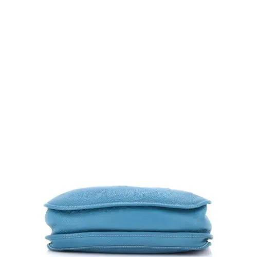 Hermès Evelyne Bag Gen Iii Clemence Gm - Blue