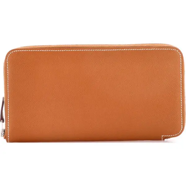 Hermès Azap Zip Around Wallet Silk'in Epsom Long - Gold