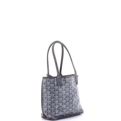 Goyard Anjou Reversible Tote Coated Canvas Mini - Grey