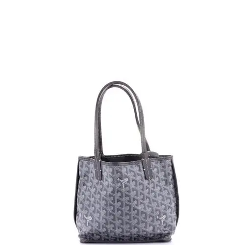 Goyard Anjou Reversible Tote Coated Canvas Mini - Grey