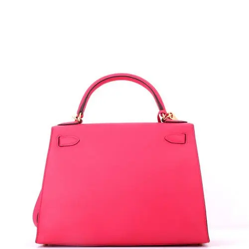 Hermès Kelly Handbag Epsom With Gold Hardware 28 - Pink