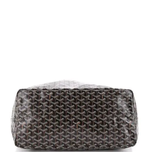 Goyard Saint Louis Tote Coated Canvas Gm - Black