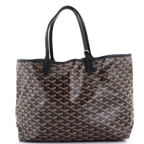 Goyard Saint Louis Pm Tote Coated Canvas - Black