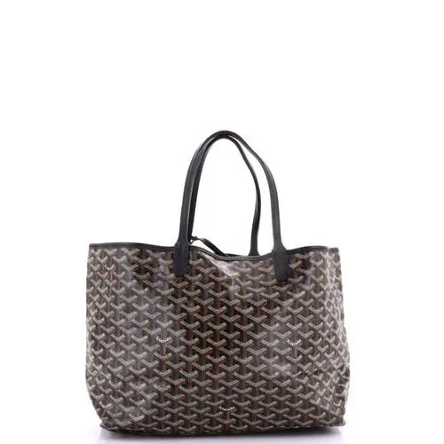 Goyard Saint Louis Pm Tote Coated Canvas - Black