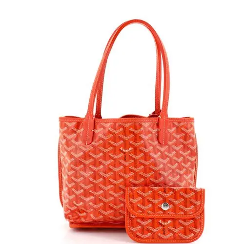 Goyard Anjou Reversible Tote Coated Canvas Mini - Orange
