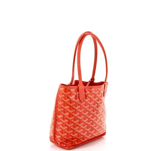Goyard Anjou Reversible Tote Coated Canvas Mini - Orange