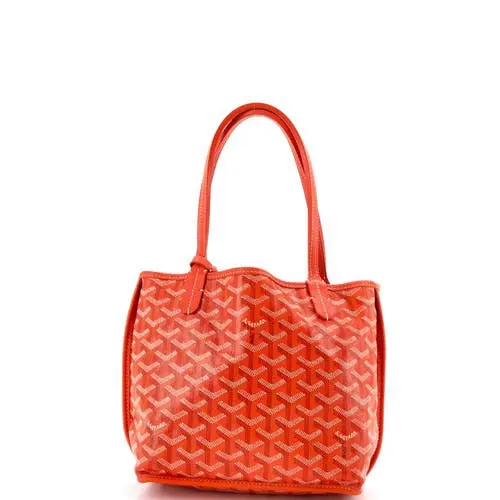 Goyard Anjou Reversible Tote Coated Canvas Mini - Orange