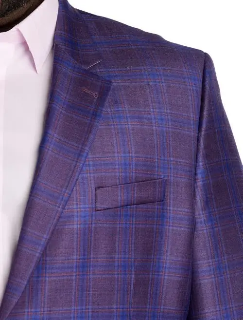 OAK HILL PREMIUM BY DXL Big & Tall Plaid Sport Coat