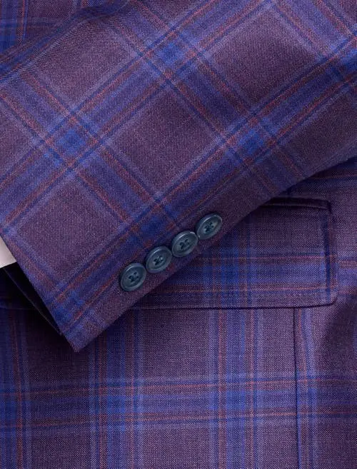 OAK HILL PREMIUM BY DXL Big & Tall Plaid Sport Coat