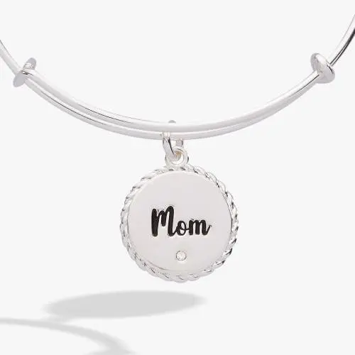 ALEX AND ANI Mom Charm Bangle - Silver