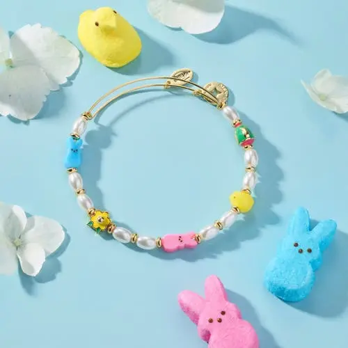 ALEX AND ANI Peeps Chick And Bunny Beaded Bangle