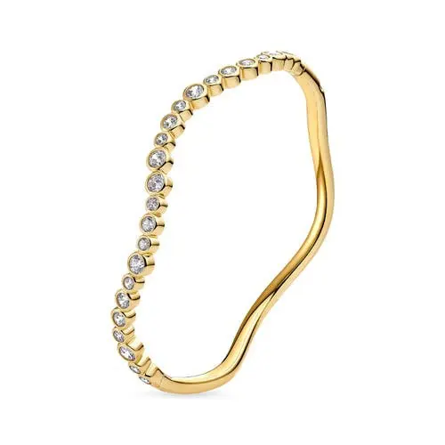 SIF JAKOBS JEWELLERY Bangle Sardinien Wave - 18k Gold Plated