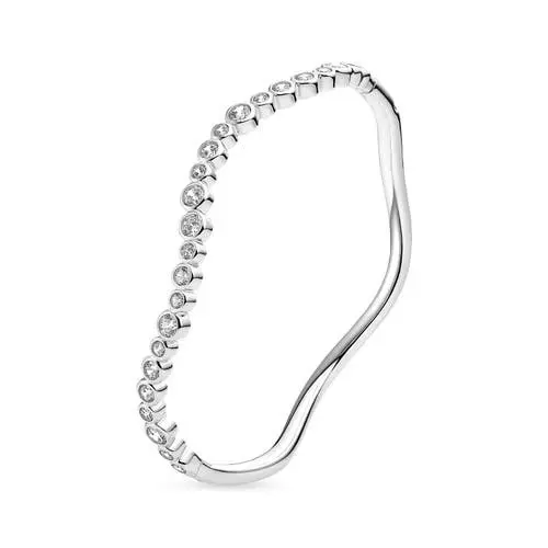 SIF JAKOBS JEWELLERY Bangle Sardinien Wave - 925 Sterling Silver