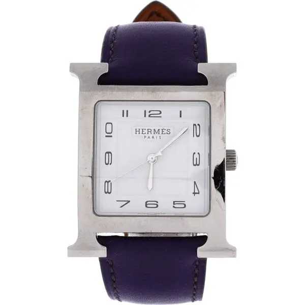 Hermès Heure H Quartz Watch - Purple