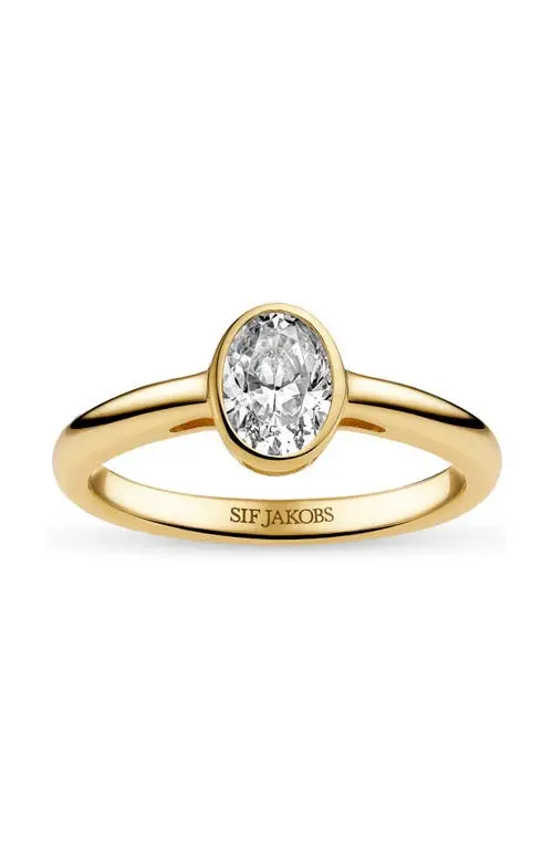 SIF JAKOBS JEWELLERY Sardinien Ovale Piccolo Ring - 18k Gold Plated