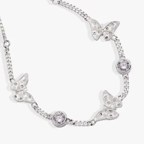 ALEX AND ANI Glass Butterfly Bolo Bracelet