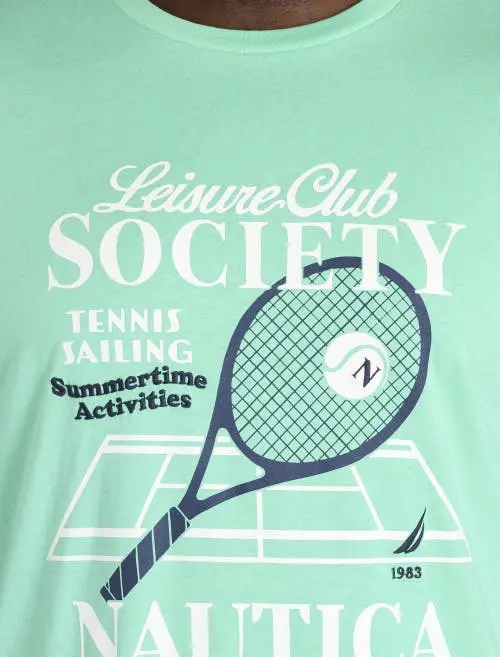 NAUTICA Big & Tall Tennis Graphic Tee