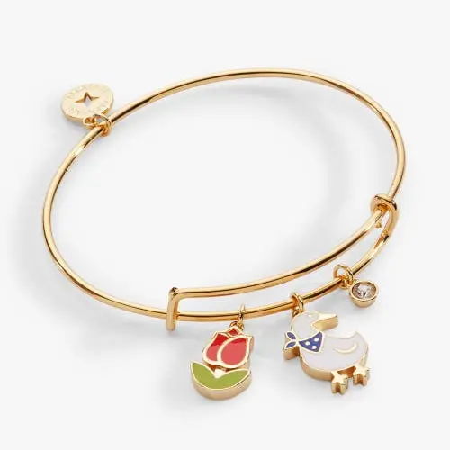 ALEX AND ANI Garden Party Charm Bangle - Gold