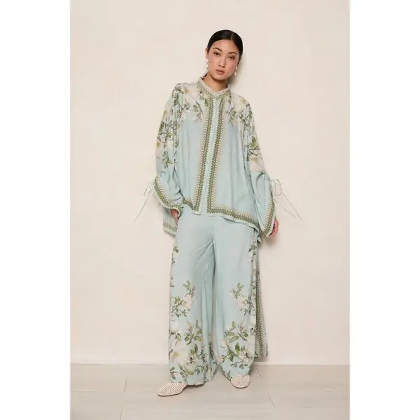 RAISHMA Hilda Floral Shirt - Blue