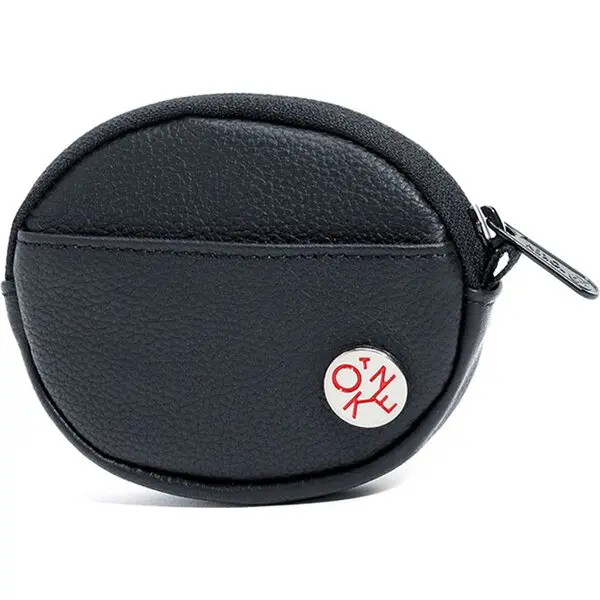 TOKEN Leather Coin Purse - Black