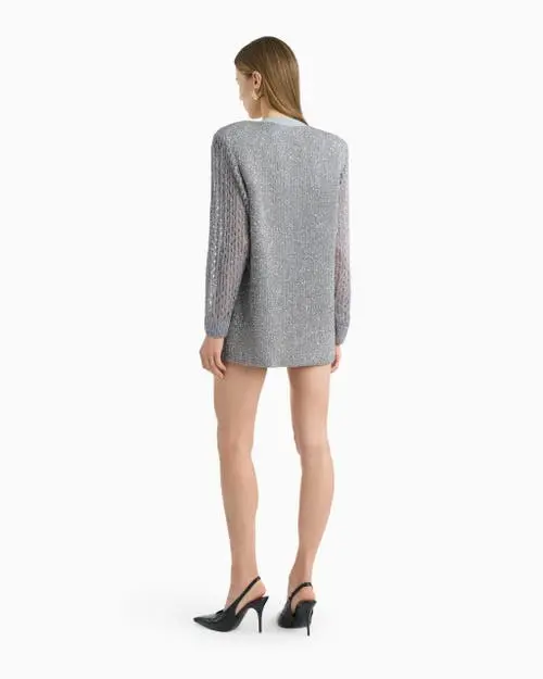 DODIEE Stevie Sequin Jacquard Cardigan