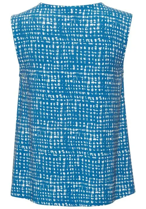 LASCANA Sleeveless V-neck Printed Top