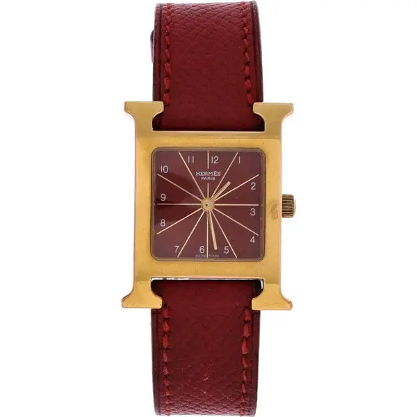 Hermès Heure H Quartz Watch 21 - Red