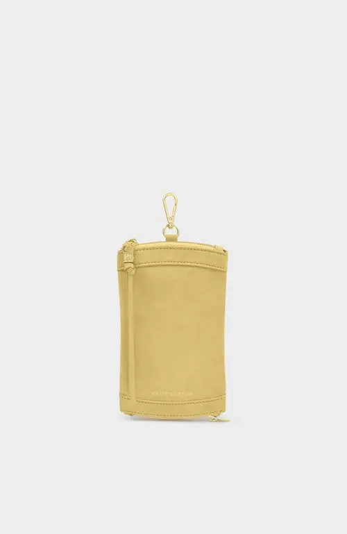 KATIE LOXTON Clip-on Sunglasses Case - Butter Yellow Suedette