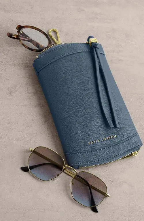 KATIE LOXTON Clip-on Sunglasses Case - Light Navy