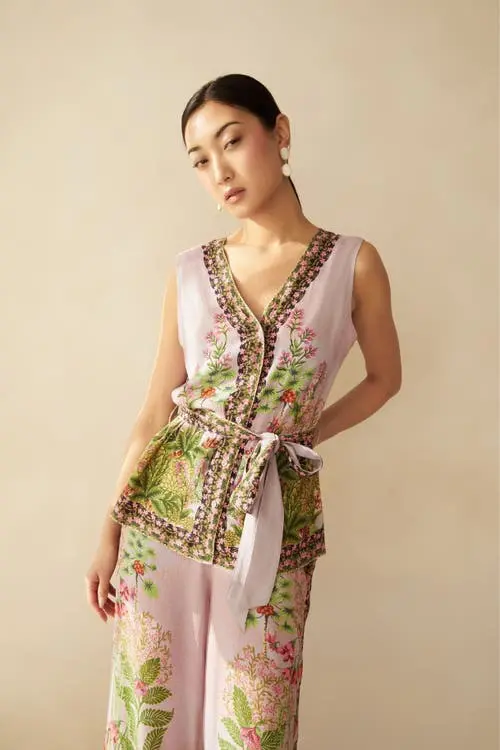 RAISHMA Wilma Printed Shirt - Lilac