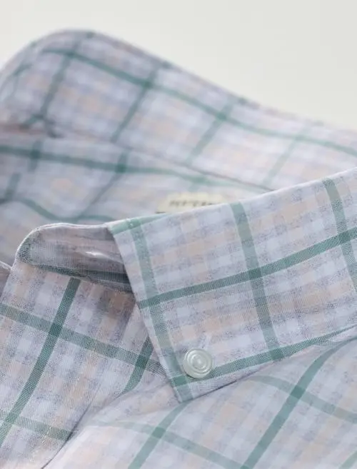 OAK HILL BY DXL Big & Tall Large Plaid Tech Sport Shirt V2