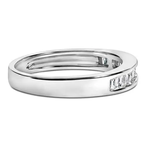 HAUS OF BRILLIANCE 925 Sterling 1/3 Ctw Diamond Stackable Wedding Ring - Silver