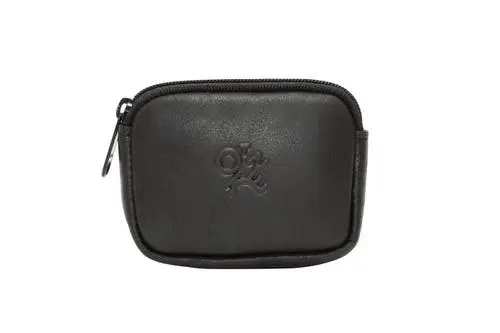 TOKEN Leather Coin Purse - Black