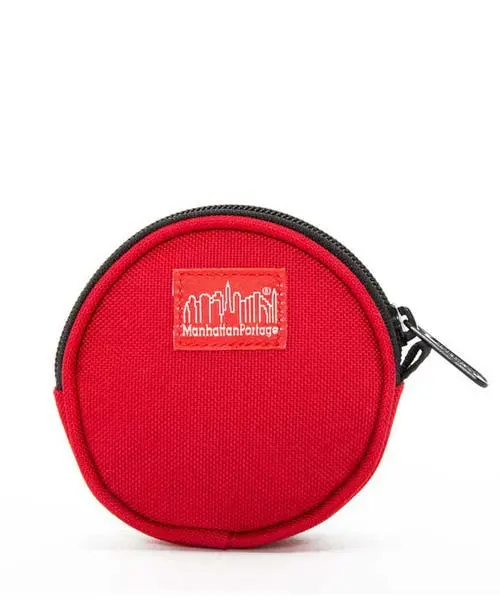 MANHATTAN PORTAGE Ellington Circle Coin Purse - Red