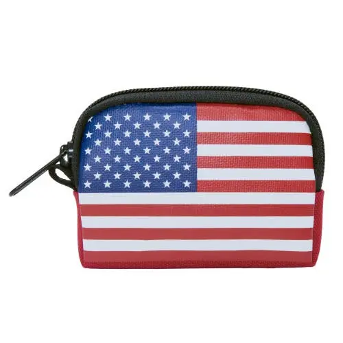 MANHATTAN PORTAGE Stars And Stripes Coin Purse - Red