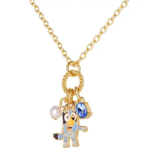 BLUEY Charm Necklace Official License - Gold