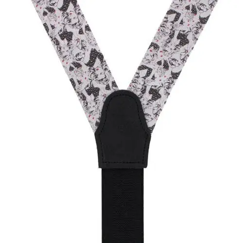 Trafalgar Novelty Silk Button End Suspenders