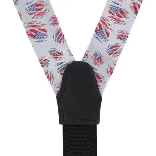 Trafalgar Stars & Stripes Secret Silk Button End Braces