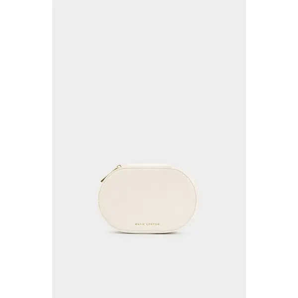 KATIE LOXTON Oval Jewellery Box - Off White