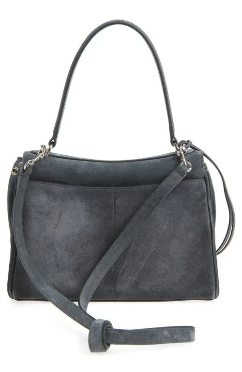 Balenciaga Rodeo Waxed Suede Top Handle Bag - Storm Grey