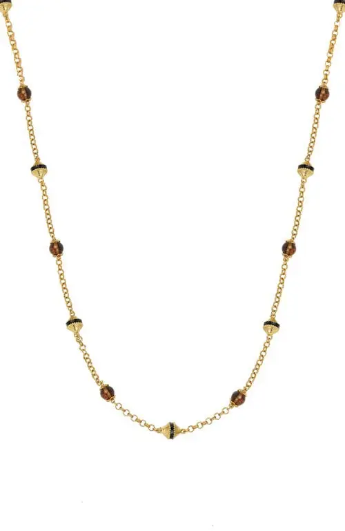 RETRO CHIC Roman Night Sautoir Necklace - Gold