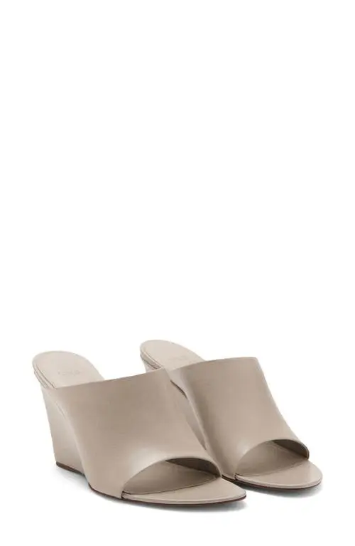 Mango Wedge Slide Sandal - Grey