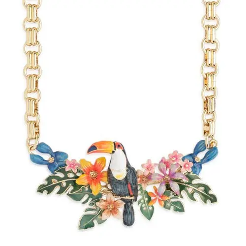 BILL SKINNER STUDIO Gold Plated Pendant Necklace - Toucan