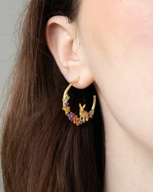 BILL SKINNER STUDIO Hoop Earrings - Rabbit