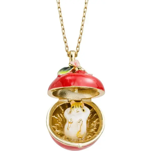 BILL SKINNER STUDIO Mouse Locket - Apple Blossom