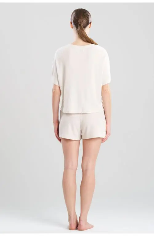 Natori Mila Waffle Everywhere Wedge Top - Ecru
