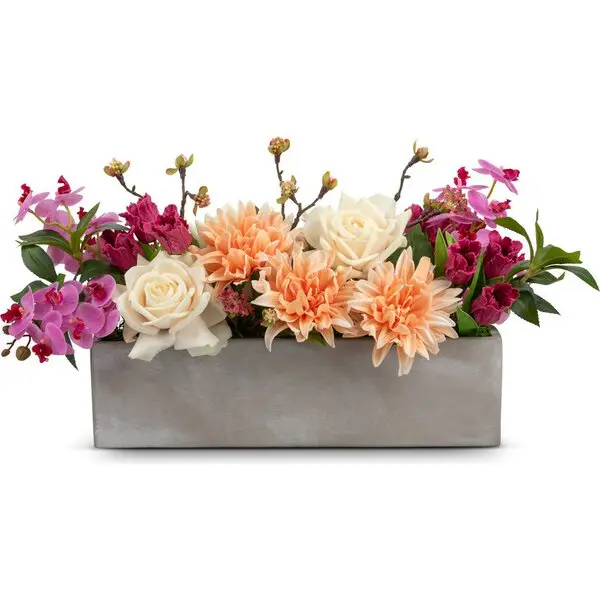 COCOBELLA Francesca Realtouch Mixed Floral Centerpiece - Multicolor
